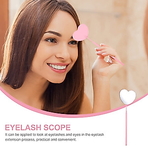 STAHAD Eyelash Check Mirror Eyelash Extensions Accessories Eyelash Extension Supplies Lash Extensions Supplies Eyelash Inspection Mirror Mini Beauty Products Stainless Steel Cosmetic