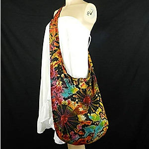 BenThai Products BTP! Tie Dye Sling Crossbody Shoulder Bag Purse Hippie Boho Triple Firework VB2