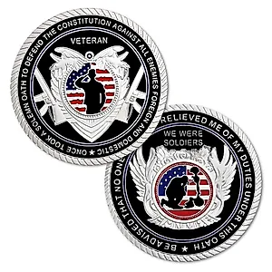 Military Veteran Challenge Coin Army Soldiers Gift