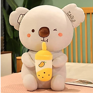 Stuffed Animal Koala Plush Toy Anime Koala Kawaii Toy (Grey 13.7Inches) Soft Stuffed Hug Pillow Plush Toys Gifts for Kids for Boys Girls