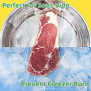 GOTISXIN 100 Quart 8” x10” Vacuum Sealer Bags, Airtight,Pre-cut,Heavy Duty BPA-Free Commercial Grade,for Sous Vide & Vacuumed Storage, Vac Seal Bags,for Food Saver & Seal a Meal Machines,Freezer Bag (8x10)