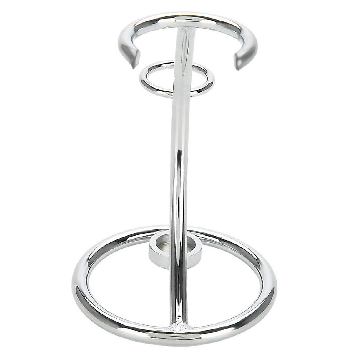 esowemsn 1PC Silver Stainless Steel Razor Holder Stand Brush Shaving Holder Safety Men's Shaving Razor Brush Stand Shaver Kit Organizer