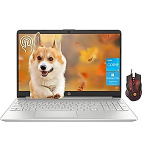 HP 2023 15.6" HD Touchscreen Laptop, Intel Core i3-1215U (Beat i5-1135G7), 16GB RAM, 512GB SSD, Intel UHD Graphics, WiFi, Bluetooth, HDMI, USB-A&C, Long Battery Life, Windows 11 Home, Silver
