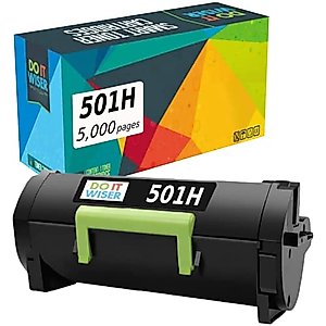 Do it Wiser Compatible Printer Toner Cartridge Replacement for Lexmark 50F1H00 501H MS310dn MS312dn MS315dn MS410dn MS415dn MS510dn MS610dn (5,000 Pages High Yield)