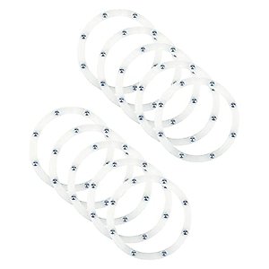Lazy Susan Mcredy Lazy Susan Turntable 3.82x0.43"(DxH) Plastic Lazy Susan White Plastic Pack of 10