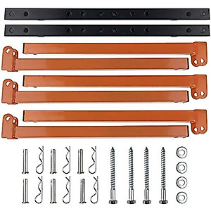 Homydom Wood Organizer and Lumber Storage Metal Rack & Garage Storage System Utility Organizer Wall Amount with Hooks