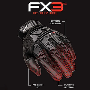 Wells Lamont Men's FX3 Extreme Dexterity All-Purpose Work Gloves, Touchscreen, XX-Large (7850XX), Gray