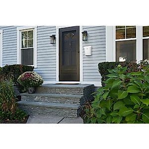 Architectural Mailboxes Parkside Galvanized Steel, Locking, Wall Mount Mailbox, 2576W-10, White, Medium Capacity