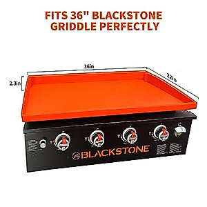 JAJANLIFE Silicone Griddle Cover for Blackstone 36 inch, Upgrade Full Edge Coverage Griddle Mat, Reusable Food Grade Silicone Grill Mat, Best Griddle Grill Buddy for Blackstone Griddle (36 inch)