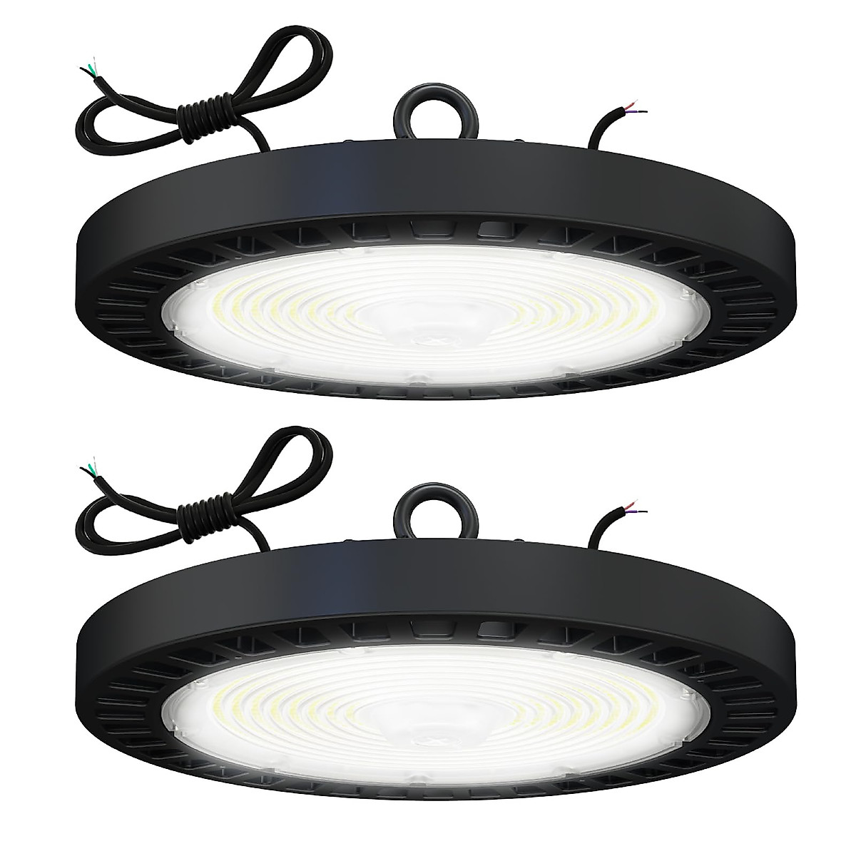 Sunco UFO LED High Bay Light, Lighting for Warehouse, 5000K Daylight, 240W, 34800 LM, 100-277V, Dimmable 0-10V, IP65 Waterproof Weatherproof, Super Bright, UL 2 Pack