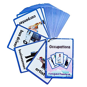 Lilias Transportation/Clothes/Occupations Flash Cards, English Words Learning Pocket Card for Toddlers, Toddler Learning Toys, Learning Supplies for Kindergarten Preschool, 3 Themes Set