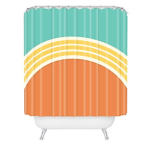 Society6 Urban Wild Studio One Day Ice Cream Shop Shower Curtain, 72" x 69", Multi