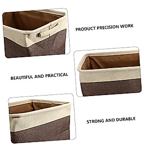 NOLITOY 3 Pcs Pet Toy Basket Clothes Storage Organizer Clothes Container Small Storage Baskets Shelf Organizer Collapsible Laundry Basket Sundry Storage Rack Oxford Cloth Office Car