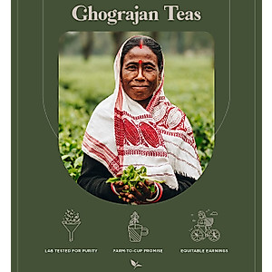 Assam Breakfast High Caffeine Loose Black Tea from India (200+ Cups) - Fresh Harvest - Perfect for Strong Morning Milk Tea Or Indian Chai Tea - Farm2Cup No Middleman - Bulk Pack - 1 Pound