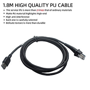 SOTESIN USB Cable for Datalogic Barcode Scanner, RJ45 to USB Port Scanner Cord for Datalogic GD/GM/QD/QM Series QD2430 QW2100 GPS4490 GD4430 HD3130 QBT2131 QM2430 QBT2430 (1.8M/6FT)