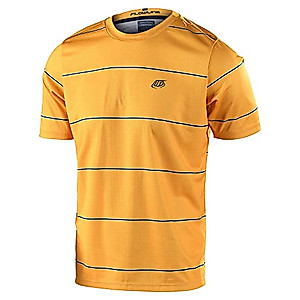 Troy Lee Designs Cycling MTB Bicycle Mountain Bike Jersey Shirt for Men, Flowline SS Revert (Honey, Large)