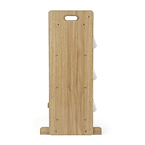 Humble Crew, Natural Wood/White Toy Organizer with Shelf and 9 Storage Bins