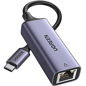 UGREEN USB C to Ethernet Adapter, Gigabit RJ45 to USB 3.0 Type-C (Thunderbolt 3) Ethernet LAN Network Adapter, Compatible with MacBook Pro 2020/2019/2018/2017, MacBook Air, Mac Mini 2023, Dell XPS