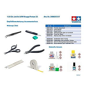 TAMIYA 35317 1/35 German 6x4 Truck Krupp Protze Plastic Model Kit