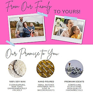 Nika's Home Magnolia Soy Candle 12oz Mason Jar Non-Toxic White Soy Handmade, Long Burning 50-60 Hours Highly Scented All Natural, Clean Burning Large Candle Gift Décor