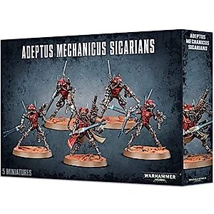 Games Workshop 99120116003 Adeptus Mechanicus Sicarians Action Figure, 12 years to 99 years, Black