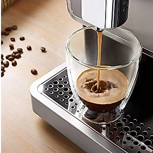 Tchibo Single Serve Coffee Maker Black - Automatic Espresso Coffee Machine with Induction Milk Frother for Rich, Creamy Froth - Built-in Bean Grinder, No Coffee Pods Needed