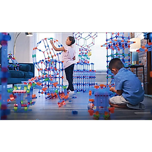 Brackitz Structures Educational STEM Manipulatives Building Block Toy | Sensory Learning Toys for Children PreK-6 | 320 Pc Set