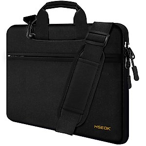 Laptop Shoulder Bag 13 13.3 14 Inch Case Compatible with MacBook Pro 14 2025-2021 M4/M3/M2/M1, Mac Air/pro 13-13.3 Inch and Most Popular 13-14 Notebooks,Spill-Resistant Briefcase, Black