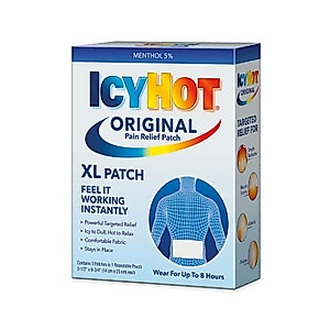 Icy Hot Original XL Pain Relief Patch (3 Count) for Back and Large Areas
