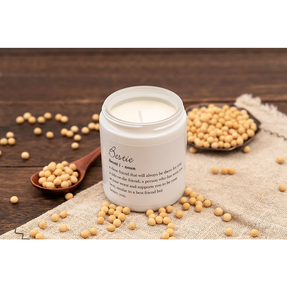 Best Friend Bestie Birthday Gifts for Women Friendship Gifts Scented Candle, Funny Christmas Holiday Gift Ideas for Her, Friends Female, BFF, Bestie, Sister (Bestie)