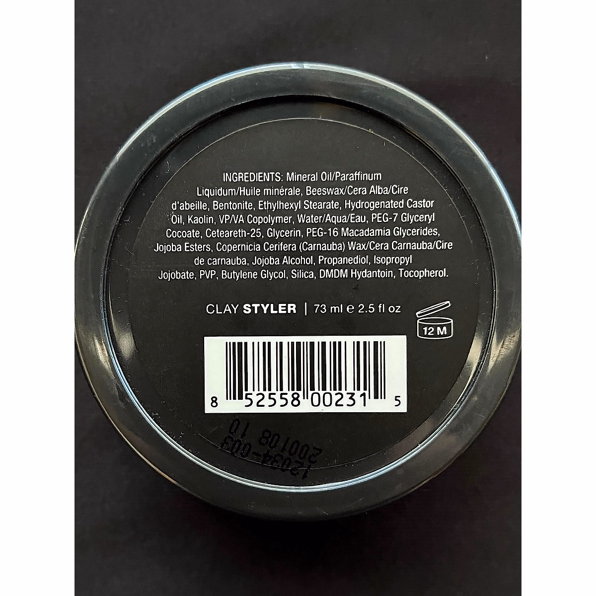 TOWELDRY Clay Styler Natural Hold + Matte Finish - Men's Hair Styling Clay Pomade - 5/10 Hold - Fragrance Free Texture - Easy Washout Formula - Men's Grooming Gear, Made in USA, 2.5 fl oz (73ml)