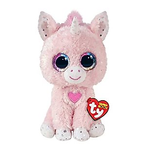 Ty SNOOKIE - Pink Valentine Unicorn - Reg (6")