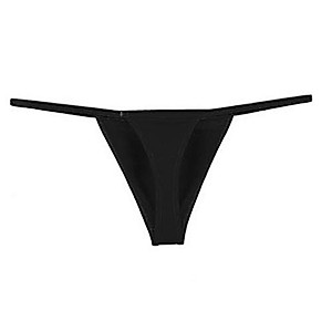 Aniywn Lingerie Valentines Back Underpants Thong Mens Underwear Waist Low G-string Briefs Lingerie Costume for Women Black