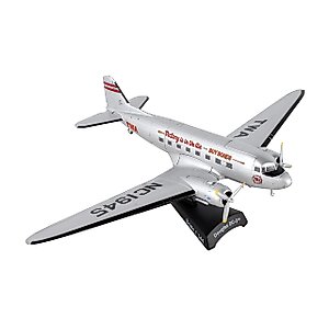 Daron Postage Stamp Douglas DC-3 TWA 1/144 Scale Silver