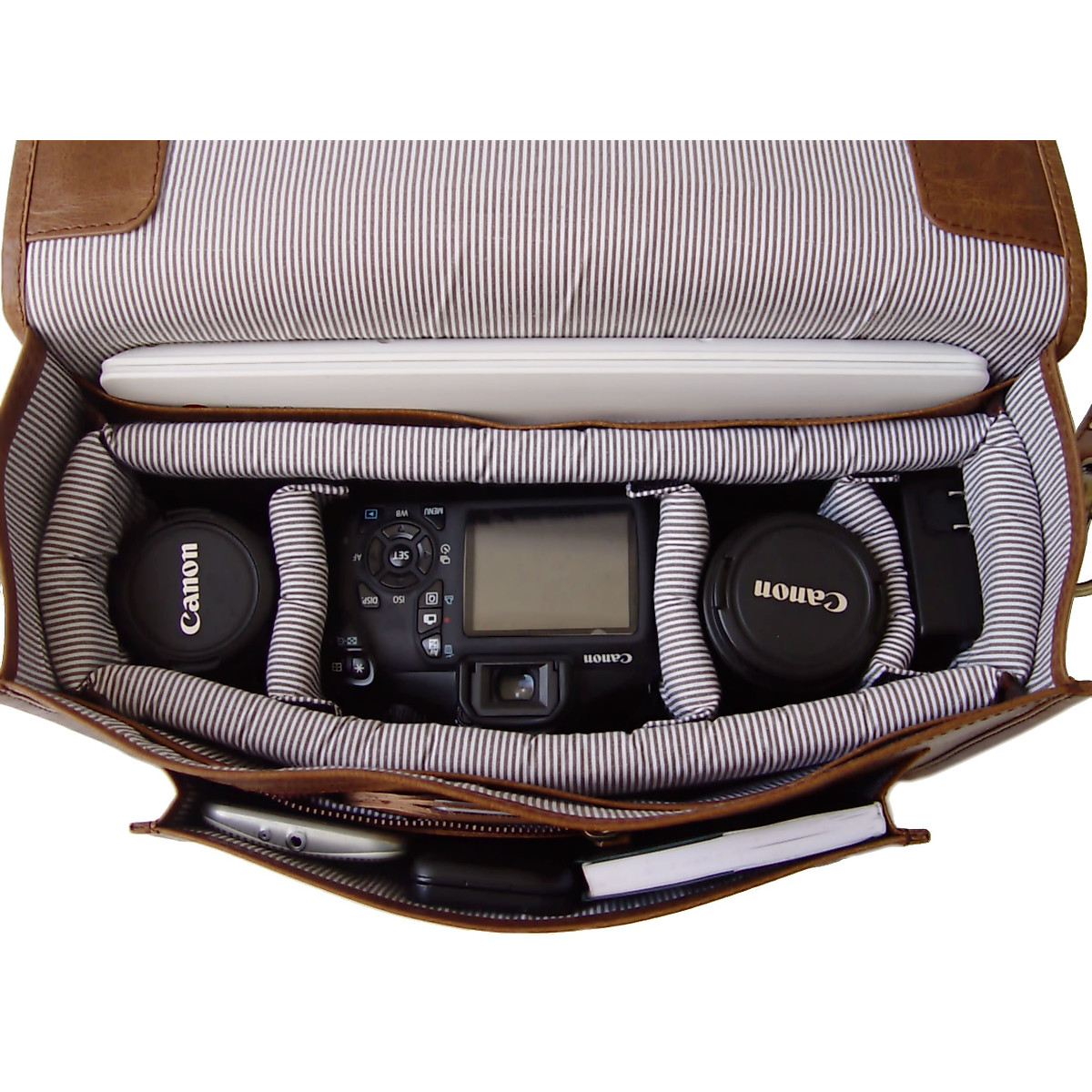 Leftover Studio DSLR Mirrorless SLR Camera Bag Case 15 inch in Rustic Crunch Cow Leather