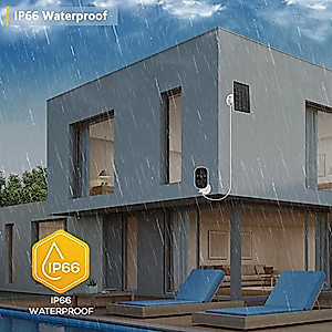 Security Camera Camera Wireless Solar Wifi Camera CCTV Security Camera Outdoor Full HD 1080P Audio IP Camera With 6000mAh Rechargeable Battery Camera Surveillance Camera with Spotlight ( Color : 1080P