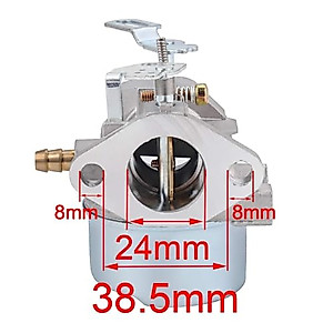 Hipa 640052 640349 HMSK100 HMSK80 Carburetor for Tecumseh 8 9 10 HP HMSK85 HMSK90 HMSK105 HMSK110 LH318SA LH358SA SnowBlower Thrower Engine Generator Chipper Shredder 640349 640052 640054 640058 Carb