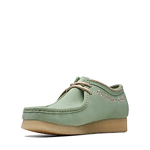 Clarks Original Men's Wallabee Made in Vietnam, Green Embroidery, 12