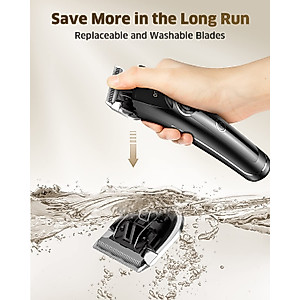 oneisall Dog Clippers for Grooming Doodles Poodles Thick Curly Hair,Low Noise Heavy Duty Dog Grooming Kit with Detachable Metal Blades