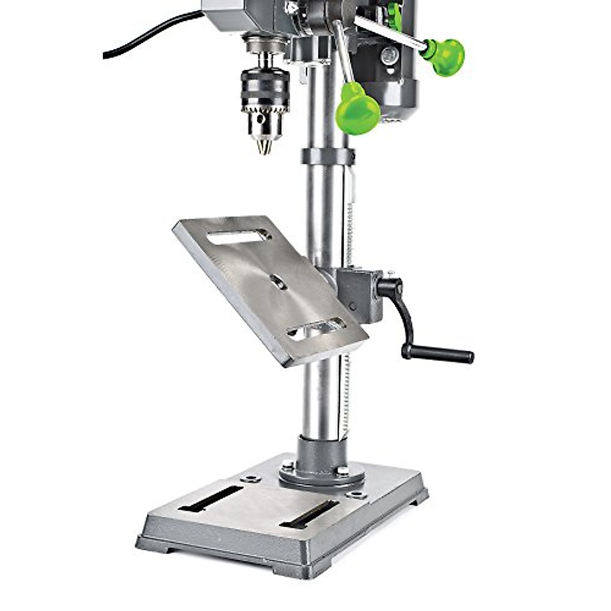 Genesis GDP1005A 10" 5-Speed 4.1 Amp Drill Press with 5/8" Chuck, Integrated LED Work Light, and Table that Rotates 360° and Tilts 0-45°