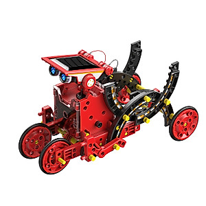 Tomons Solar Robot Kit 12 in 1 Science STEM Robot Kit Building Toys for Kids Aged 8-12 and Older,DIY Science Experiments Robot Toys Gift for Boys, Solar Powered by The Sun