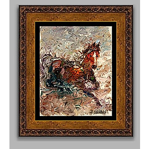(SOLD) Time to Shine - equestrian painting by internationally renown painter Andre Dluhos