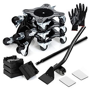 Heavy Duty Furniture Movers with Wheels - Set of 4 Furniture Dolly& Lifter Tool with 2800 lbs Load Capacity, Easy Sliders Dolly for Moving Appliances, Sofa, Tables, Refrigerators, Cabinet, and Piano