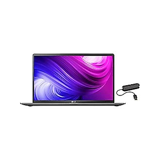 LG Gram 15.6" Full HD Notebook Computer, Intel Core i5-1135G7 2.4GHz, 16GB RAM, 512GB SSD, Windows 10 Home, Free Upgrade to Windows 11, Dark Silver (Renewed)