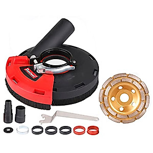 Dastool Expert Surface Grinding Dust Shroud for Angle Grinder, Universal 5-Inch + Diamond grinding cup wheel Dt1701-125D