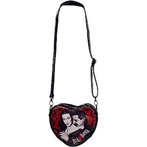 Bela Loves Vampira Mini Heart Wristlet Purse Kreepsville 666 Horror Fashion Bag