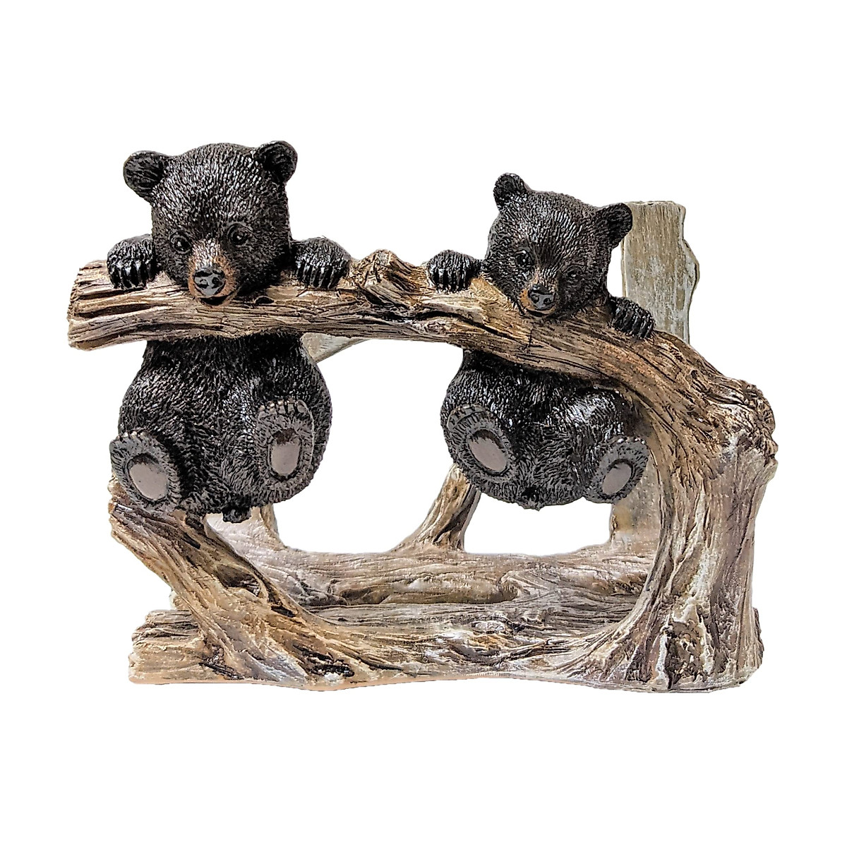 Bear Cubs Hanging on Tree Branch Decorative Napkin Holder (Mail Holder)