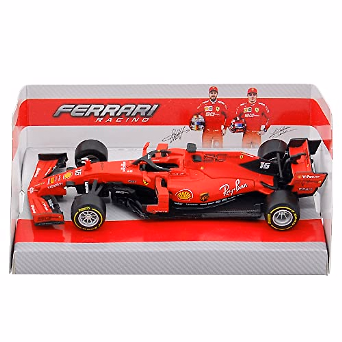 Bburago 1/43 Ferrari F1 SF90 2019 16# Charles Leclerc Diecast Model Car 36815
