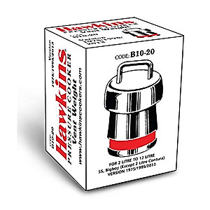 Hawkins Pressure Cooker Vent Weight Assembly for 2005, Older Hawkins Classic & Stainless Steel Pressure Cookers, Red