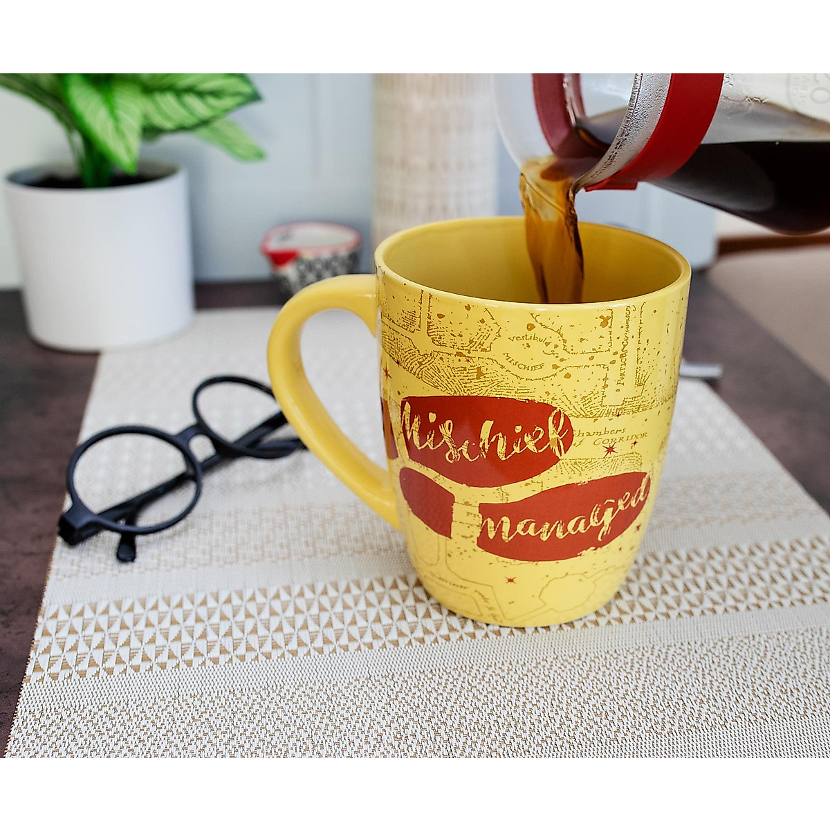 Silver Buffalo Harry Potter Marauder's Map Ceramic Mug | Holds 25 Ounces